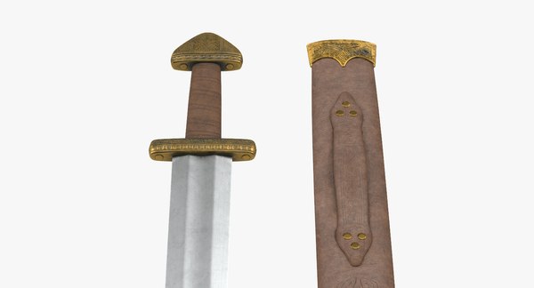 3d model viking sword set