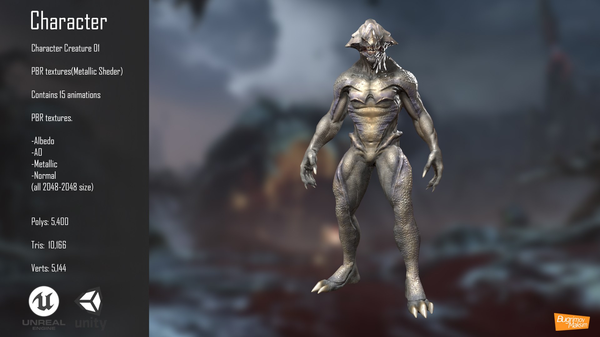 Character Creature 01 Model - TurboSquid 1251995