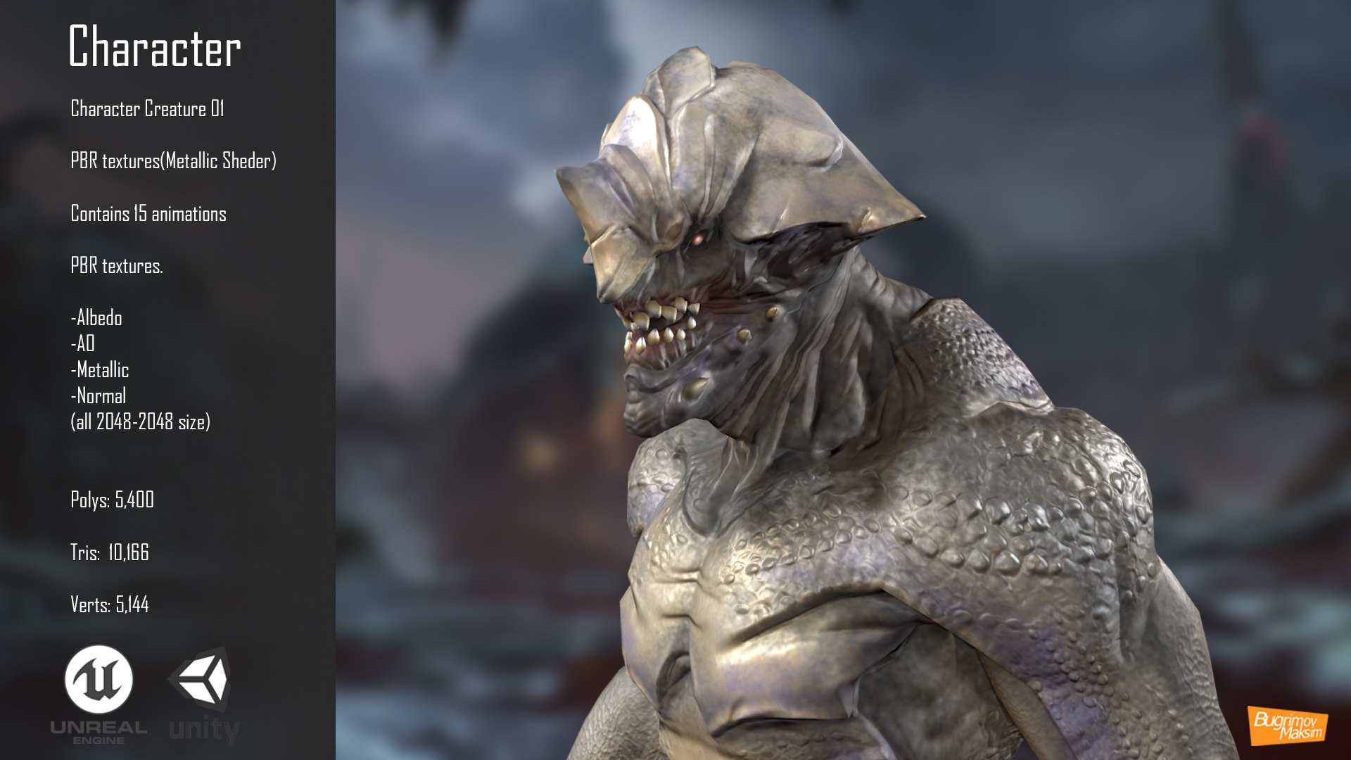 Character Creature 01 Model - TurboSquid 1251995