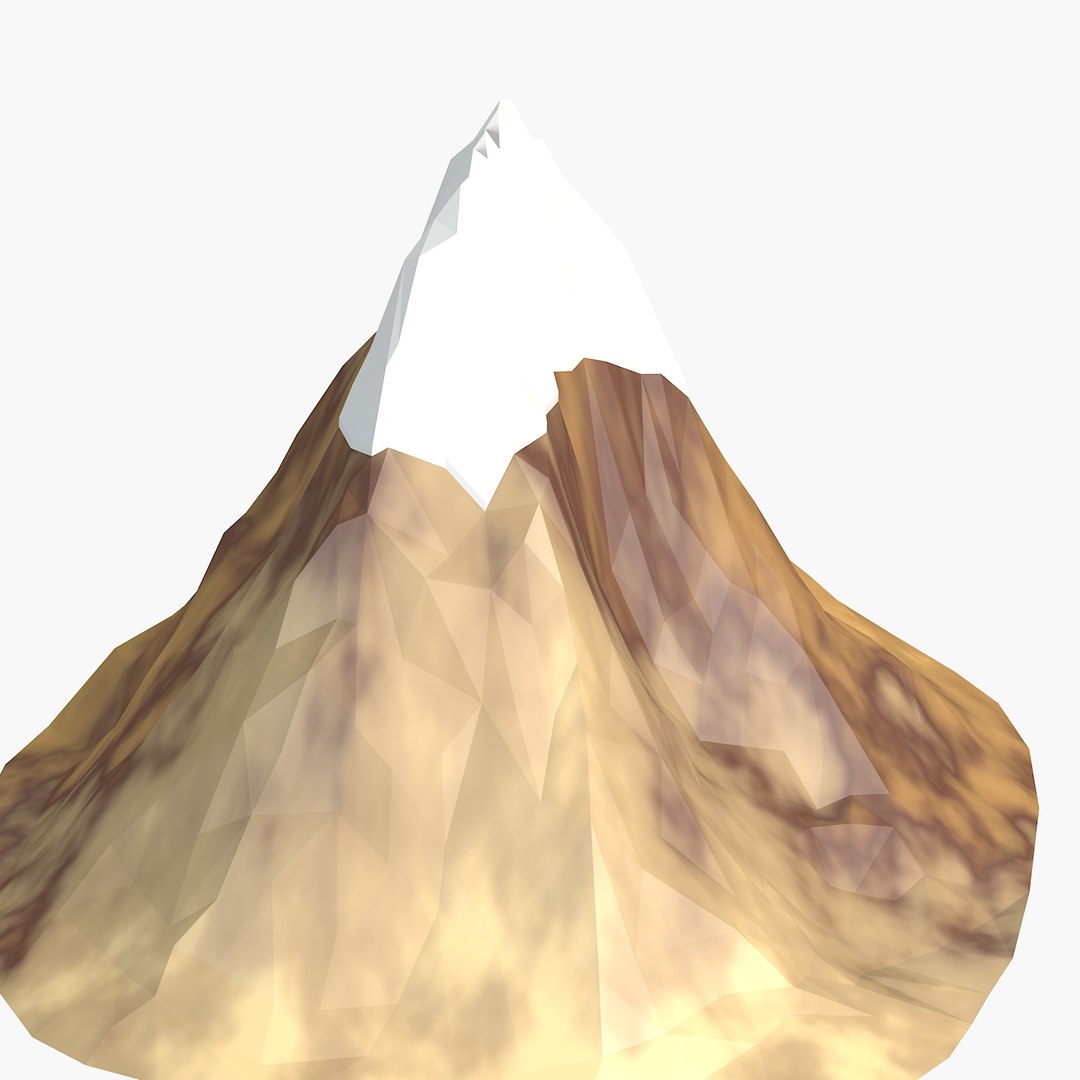3d Model Of Cartoon Mountain