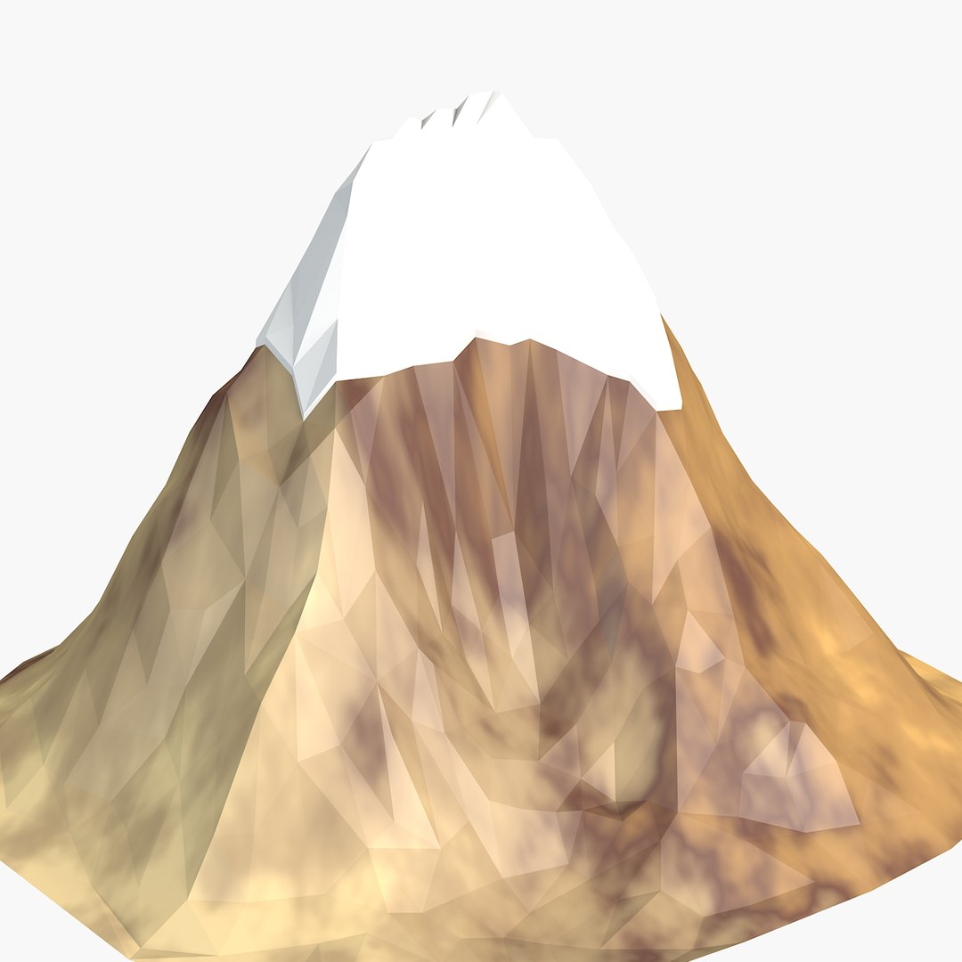 3d Model Of Cartoon Mountain
