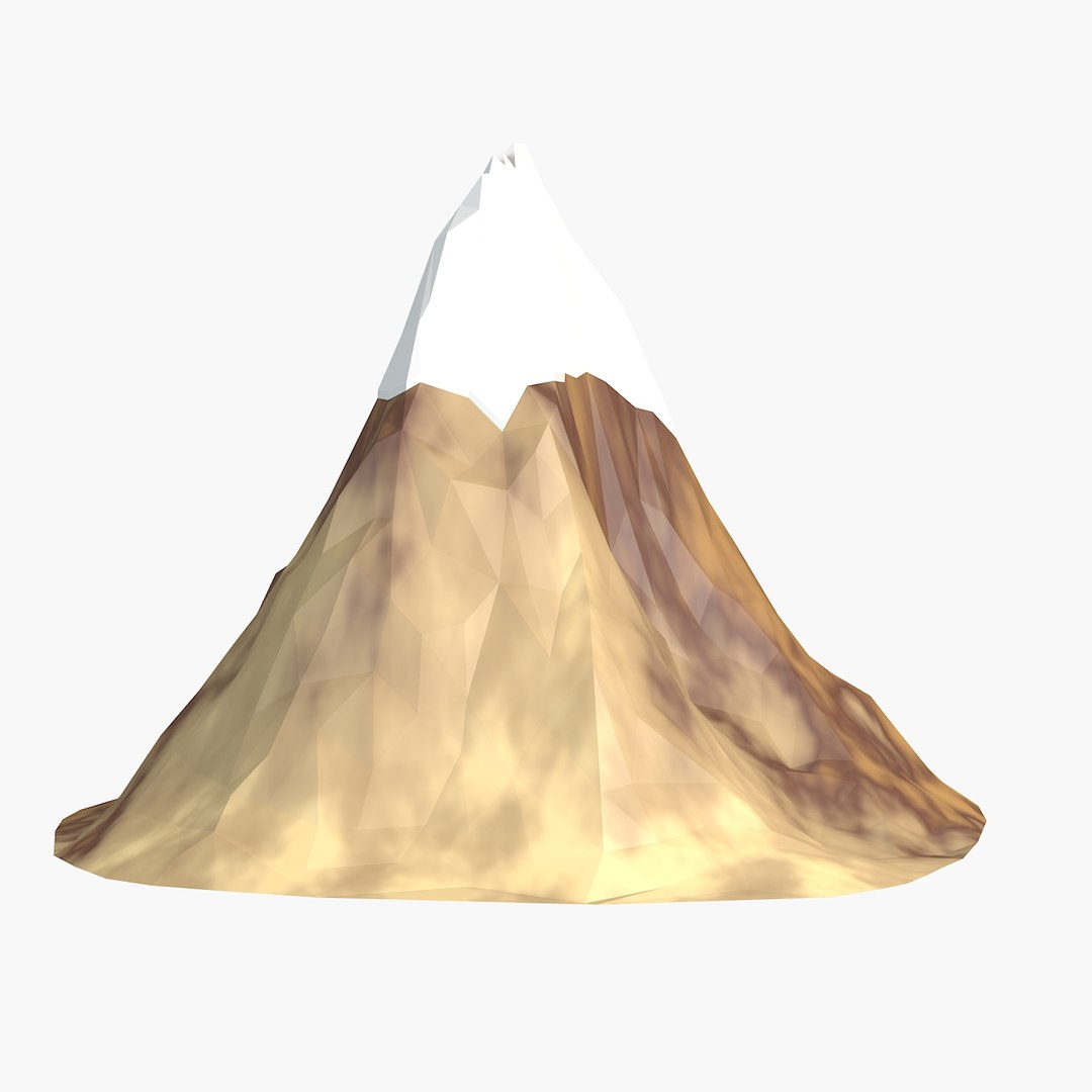 3d Model Of Cartoon Mountain
