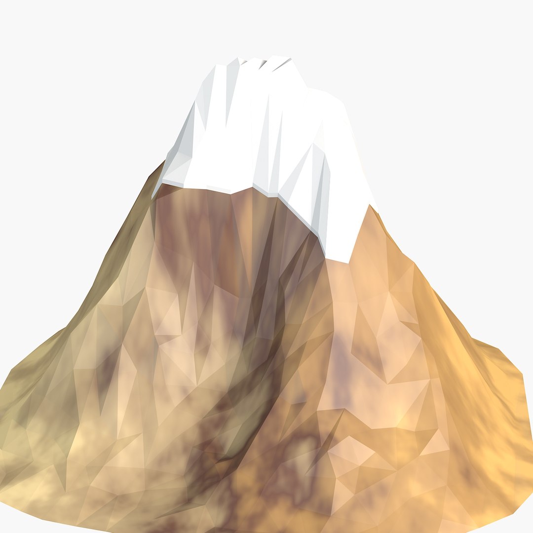 3d Model Of Cartoon Mountain