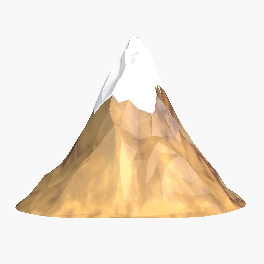 3d Model Of Cartoon Mountain