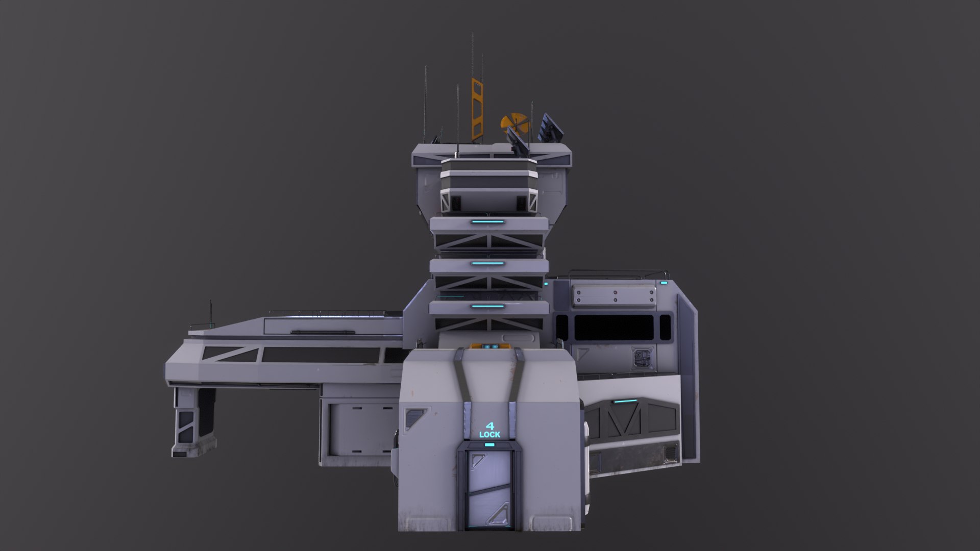 Planetary Station 01 3D Model - TurboSquid 1946609