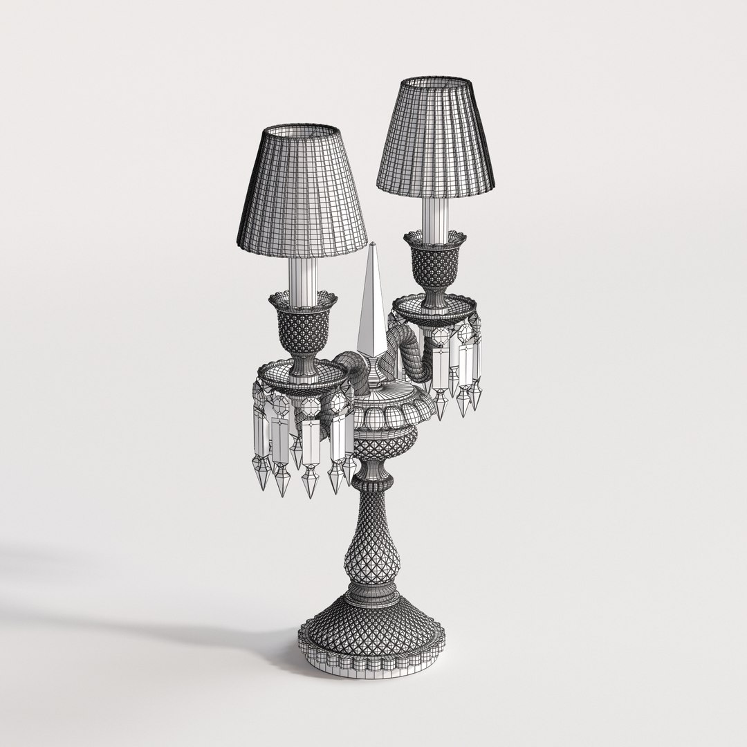 3d Model Baccarat Zenith Candelabra