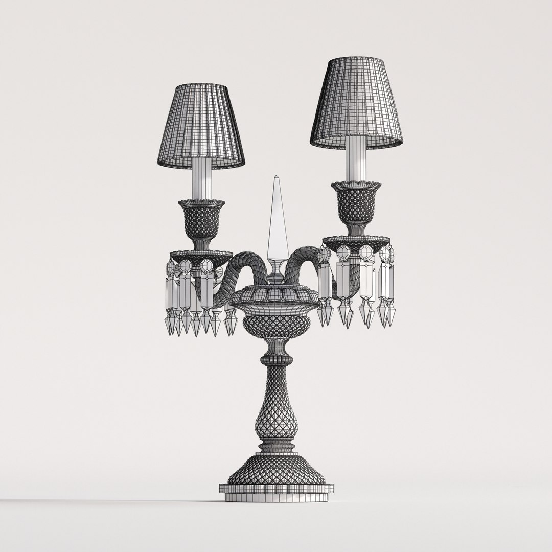3d Model Baccarat Zenith Candelabra