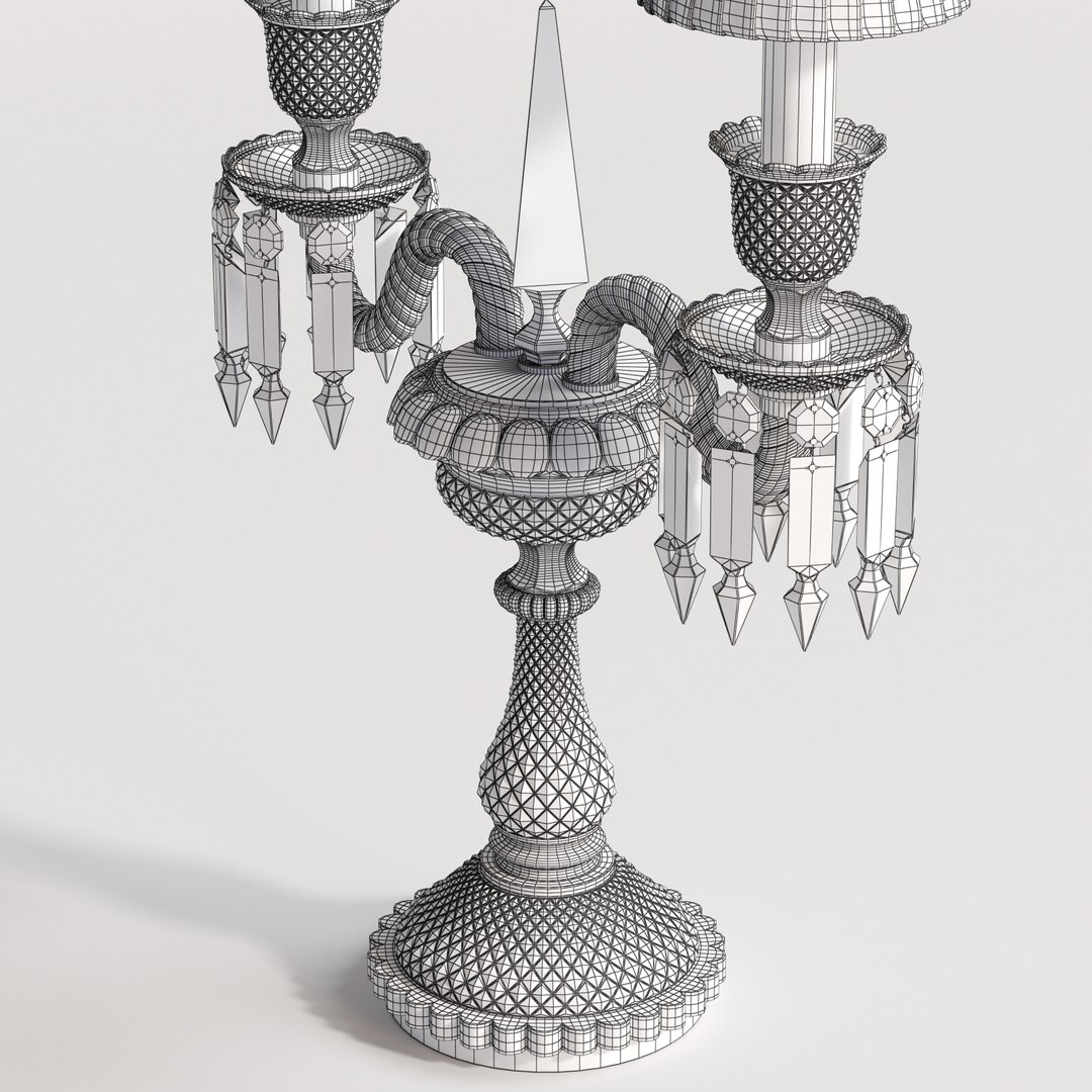 3d Model Baccarat Zenith Candelabra