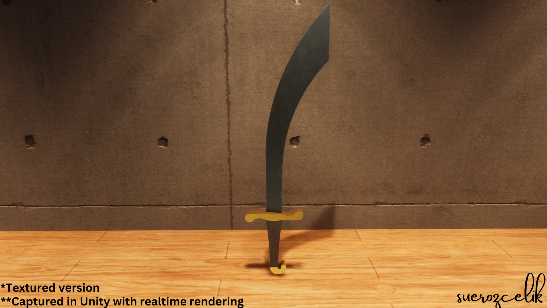 Scimitar - Lowpoly Textured And Colorbased 3D Model - TurboSquid 2051865