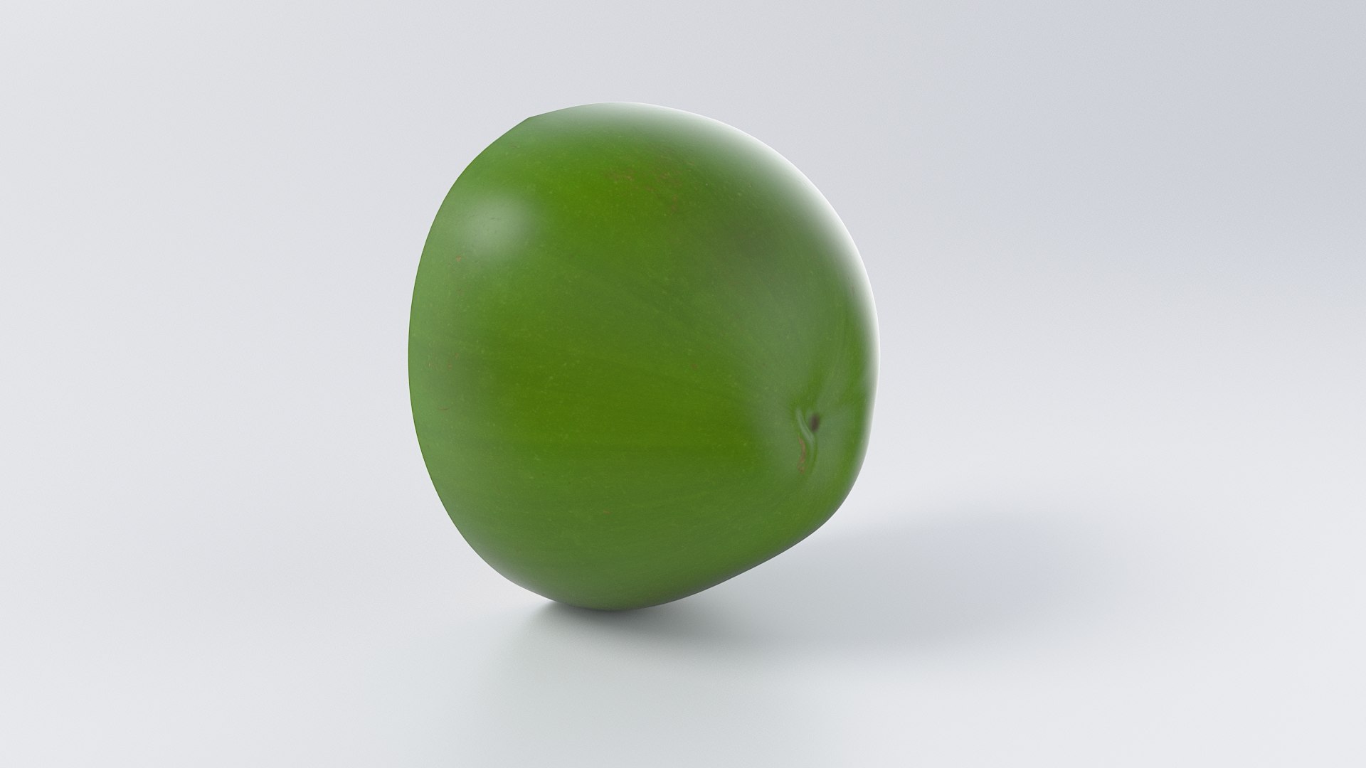 Cartoon Green Coconut Half 3D - TurboSquid 2107120