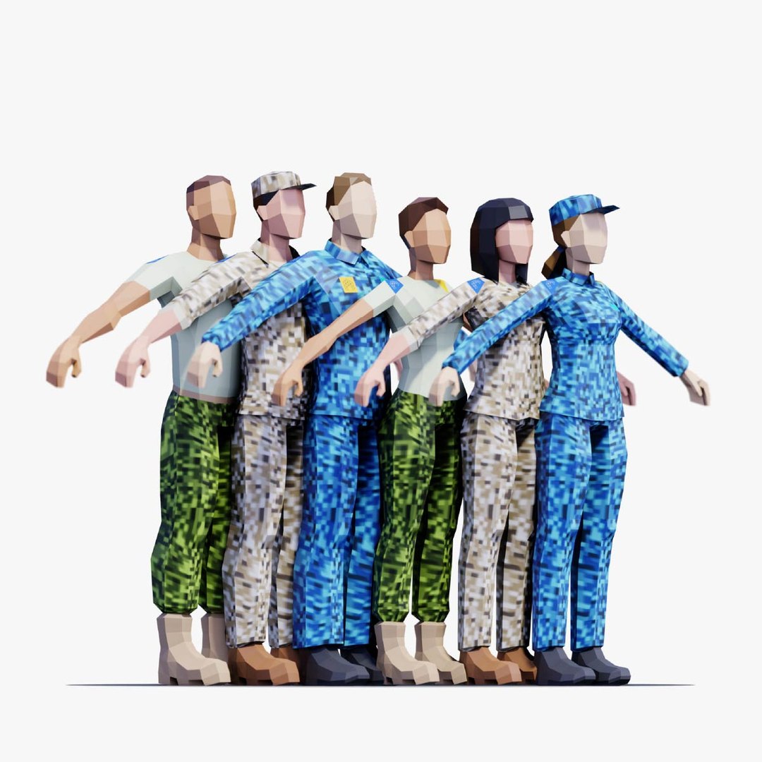 3D Ground Force Soldiers - Rigged And Animated - TurboSquid 2054920