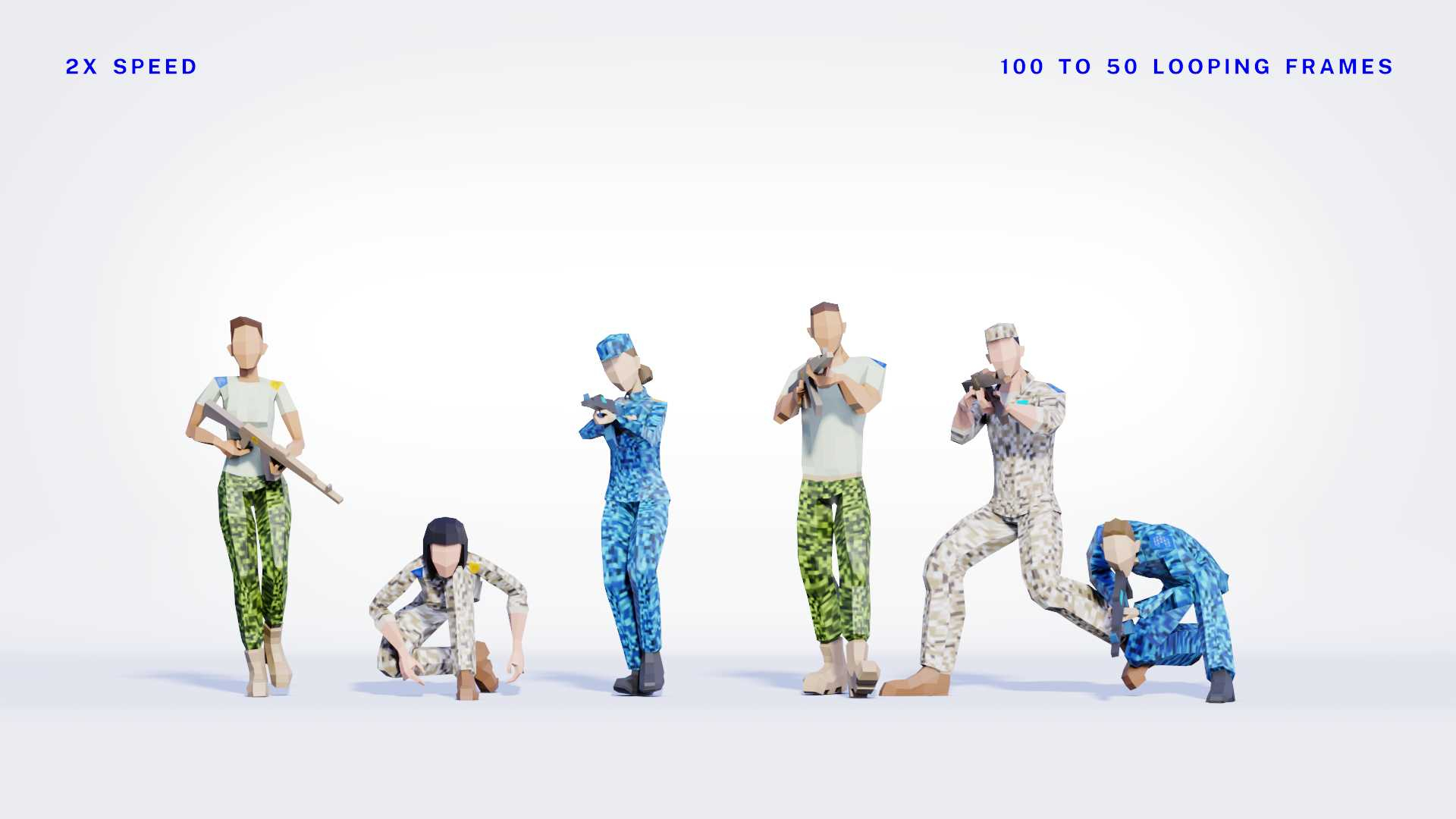 3D Ground Force Soldiers - Rigged And Animated - TurboSquid 2054920