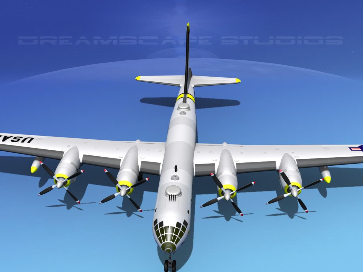 Scale Boeing B-50 Superfortress Dxf