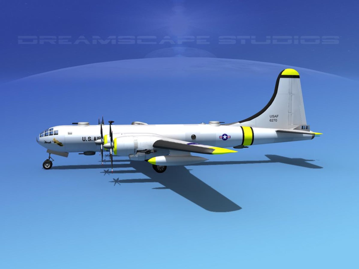 Scale Boeing B-50 Superfortress Dxf
