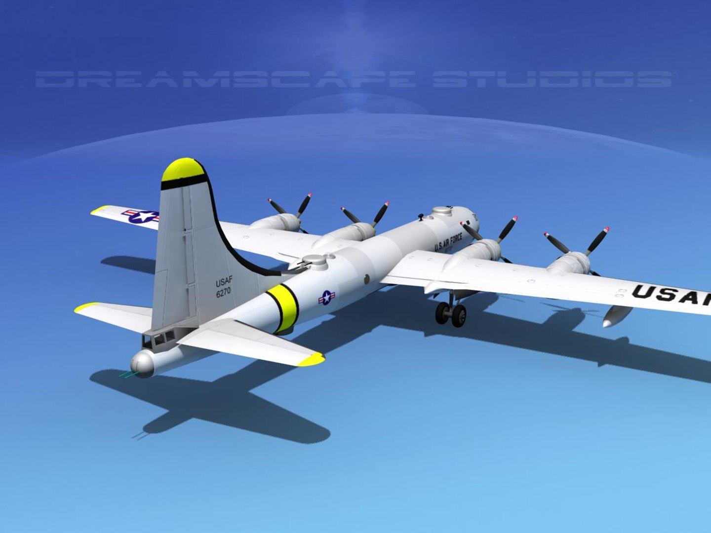 Scale Boeing B-50 Superfortress Dxf