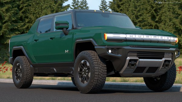 modelo 3d Interior sencillo de la camioneta GMC Hummer EV - TurboSquid ...