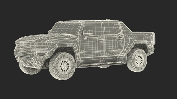 modelo 3d Interior sencillo de la camioneta GMC Hummer EV - TurboSquid ...