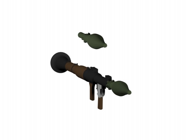 3d model rpg rocket
