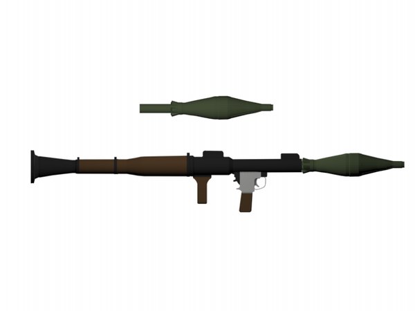 3d model rpg rocket