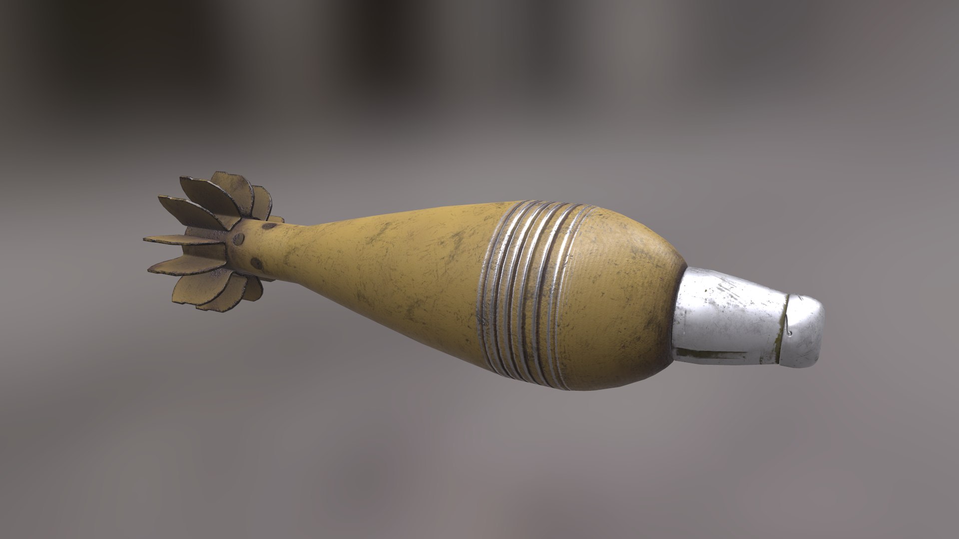 3D mortar projectile model - TurboSquid 1687390