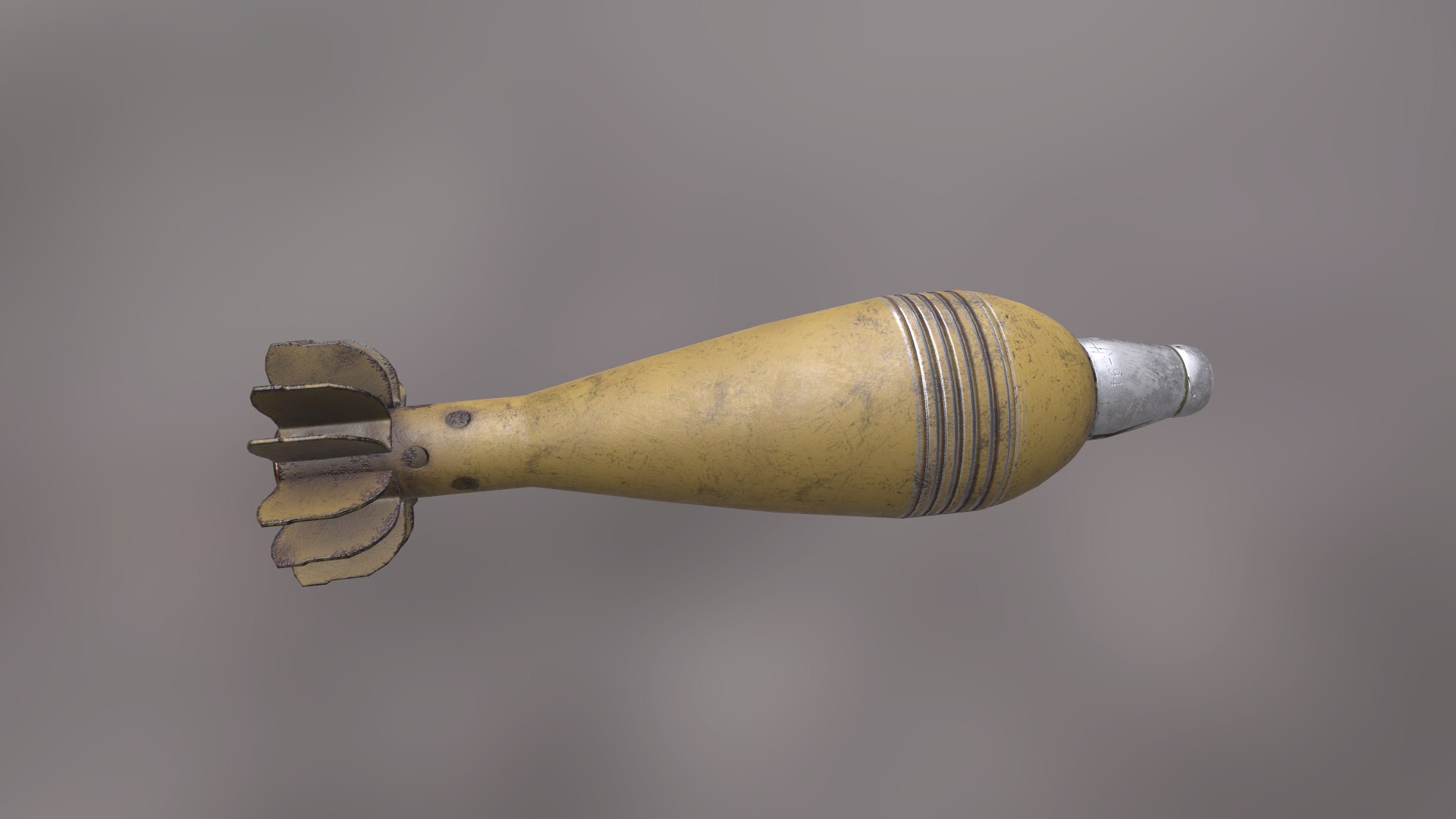 3D mortar projectile model - TurboSquid 1687390