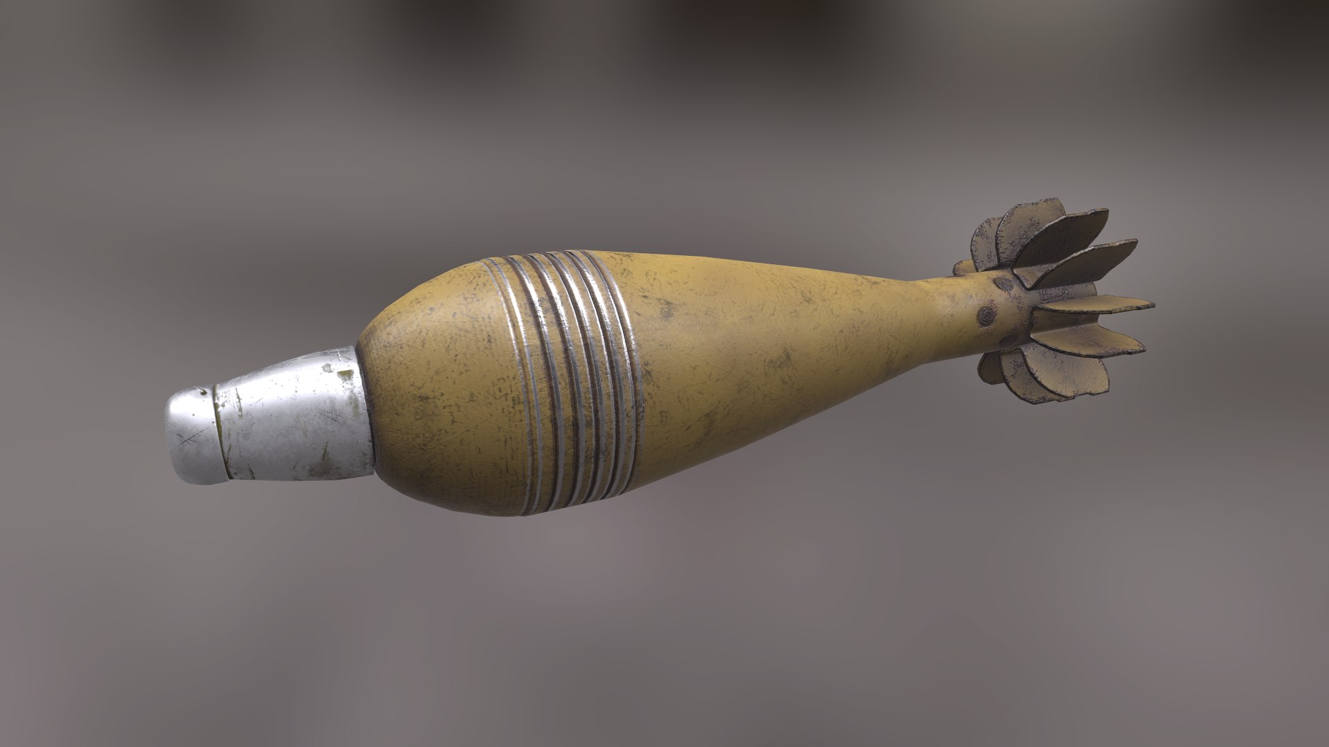 3D mortar projectile model - TurboSquid 1687390