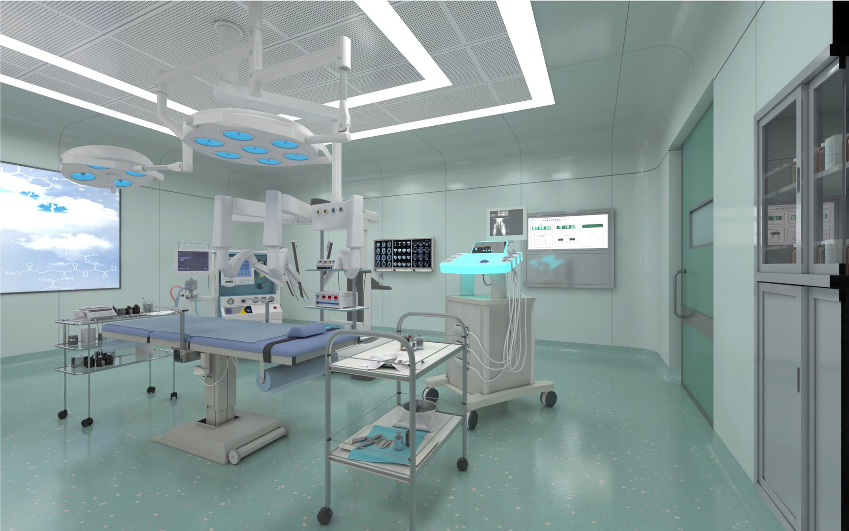 3D Model Medical Operating Room - TurboSquid 2150616