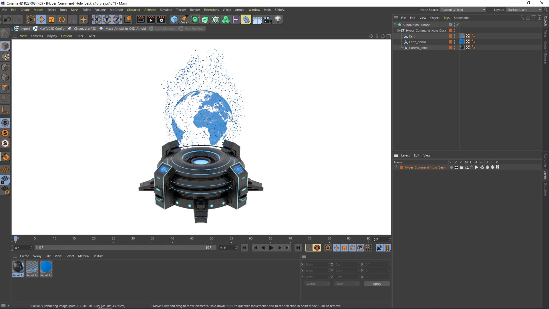 3D Hyper Command Holo Desk - TurboSquid 2292425