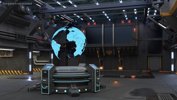 modelo 3d Escritorio holográfico Hyper Command - TurboSquid 2292425