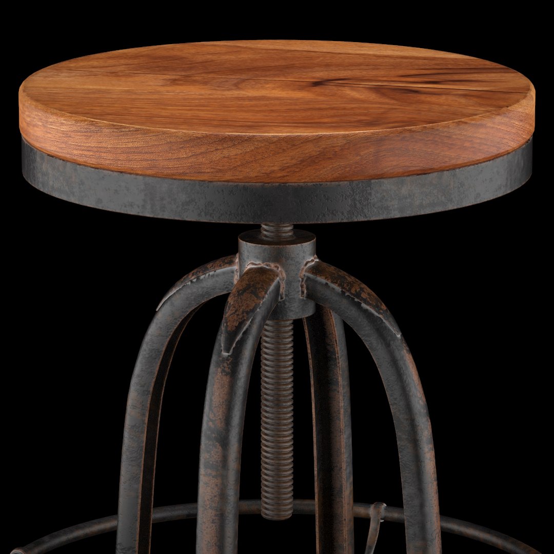 3d Oleg Industrial Loft Iron Model