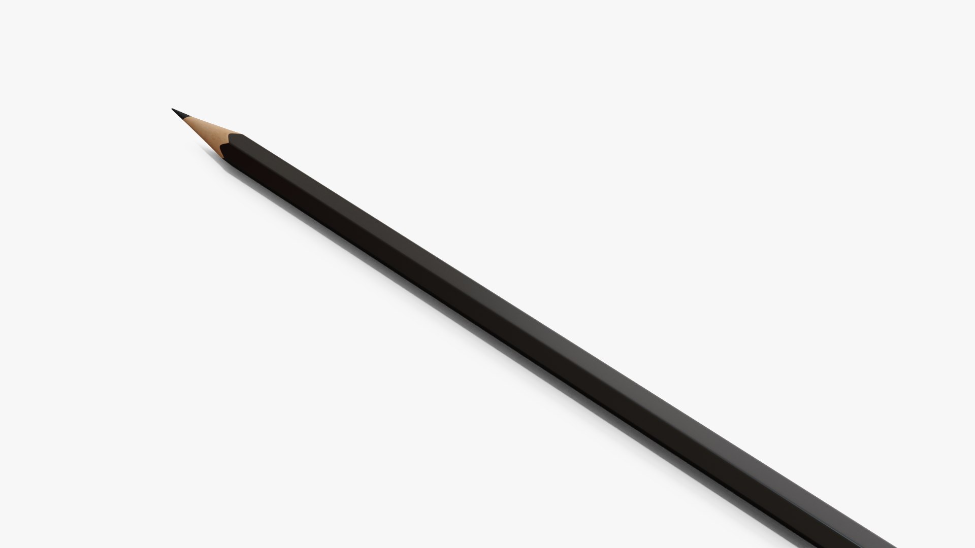 Black Pencil Model - TurboSquid 2253679