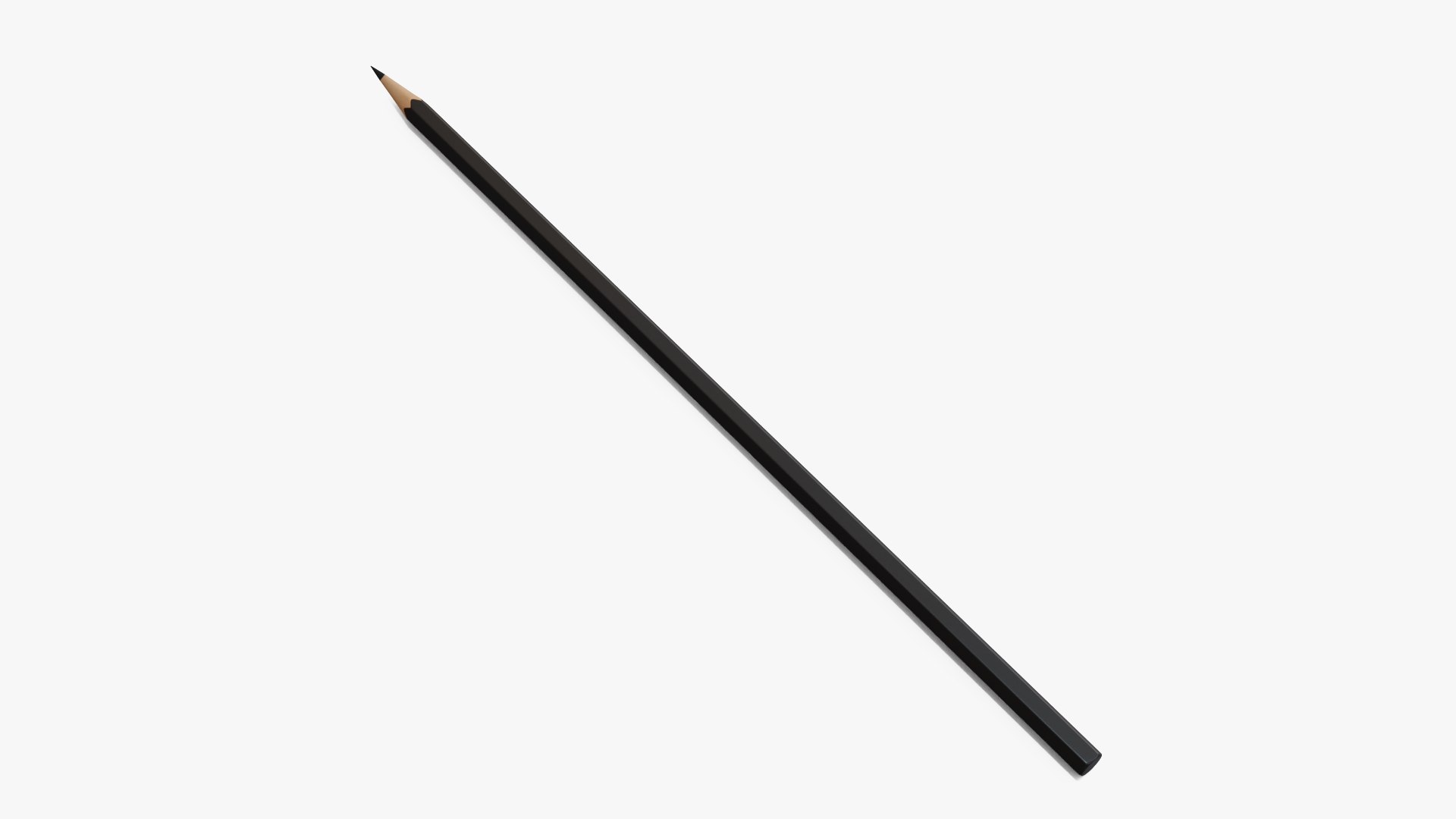 Black Pencil Model - TurboSquid 2253679