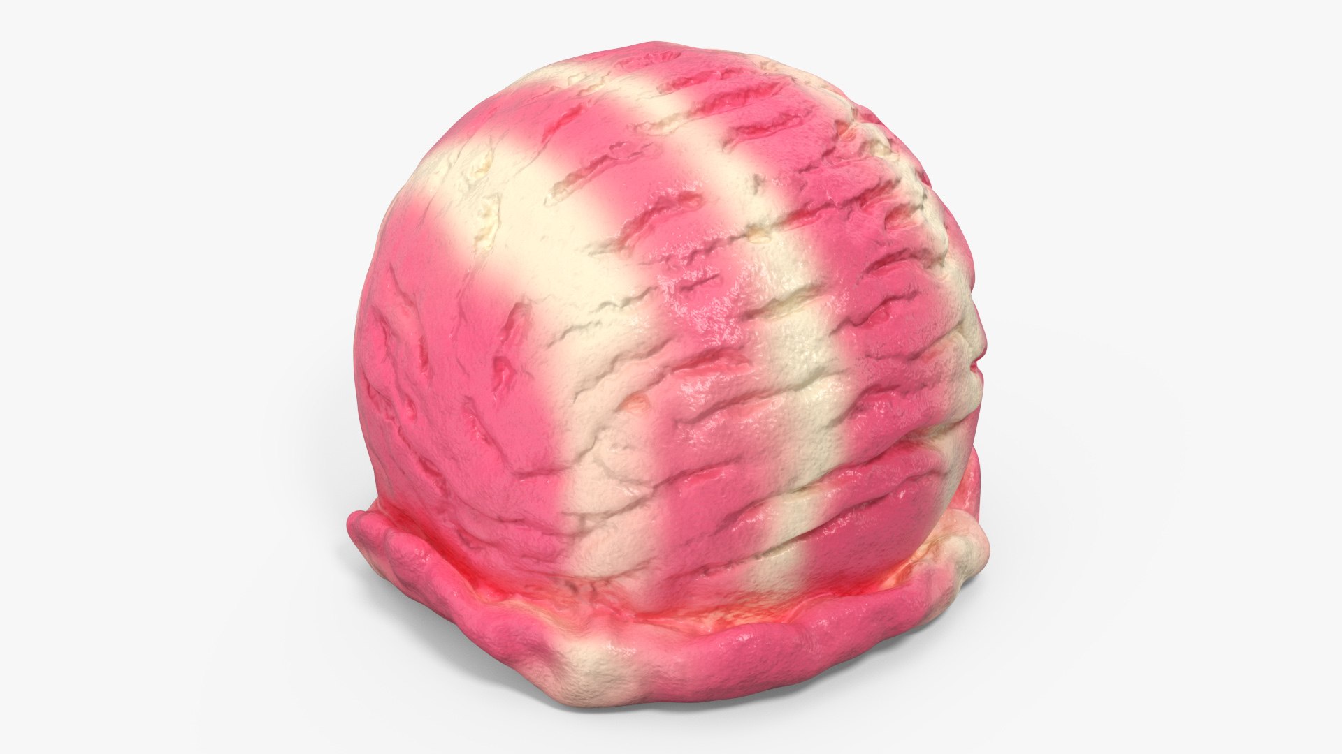 3D Double Flavor Ice Cream Ball - TurboSquid 2233806