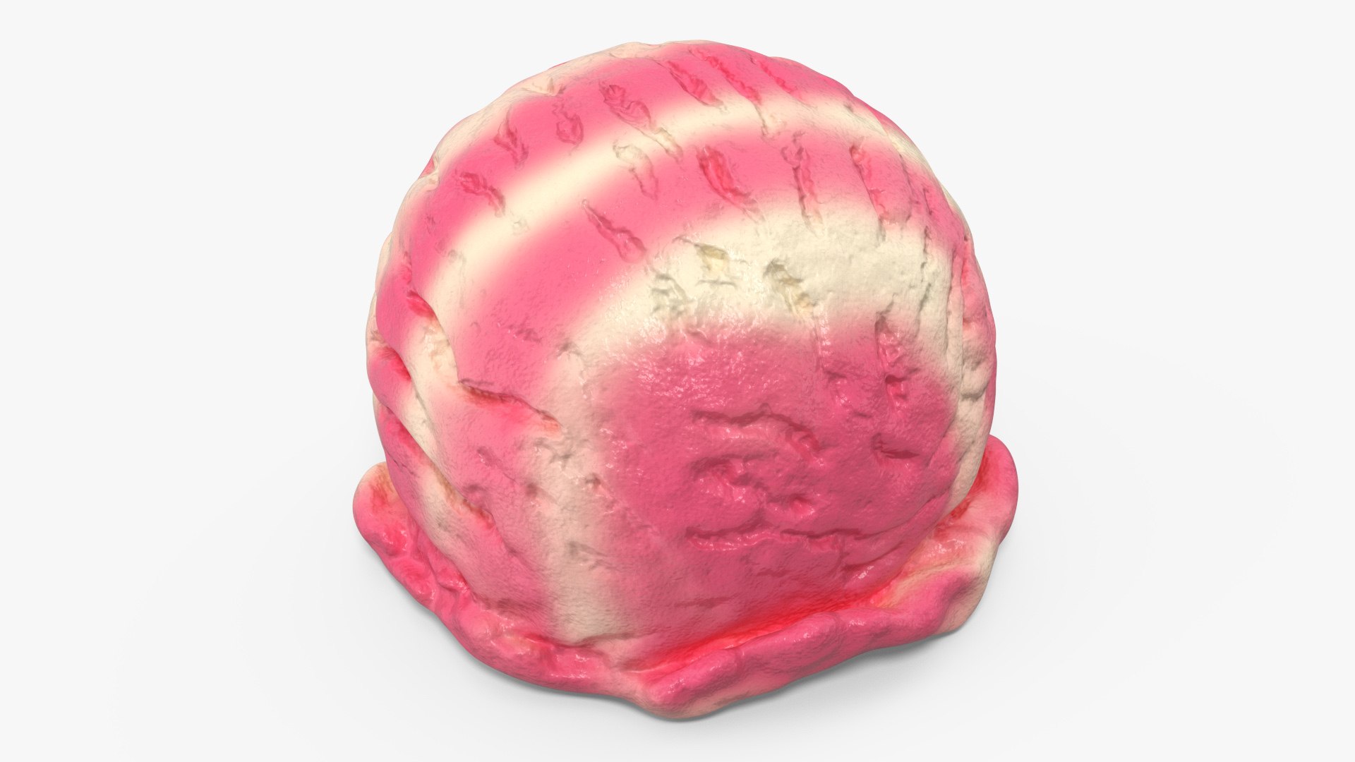 3D Double Flavor Ice Cream Ball - TurboSquid 2233806