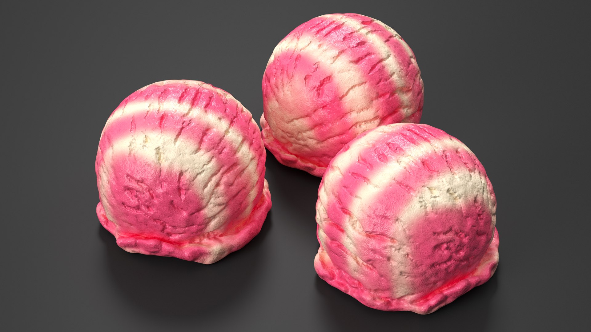 3D Double Flavor Ice Cream Ball - TurboSquid 2233806