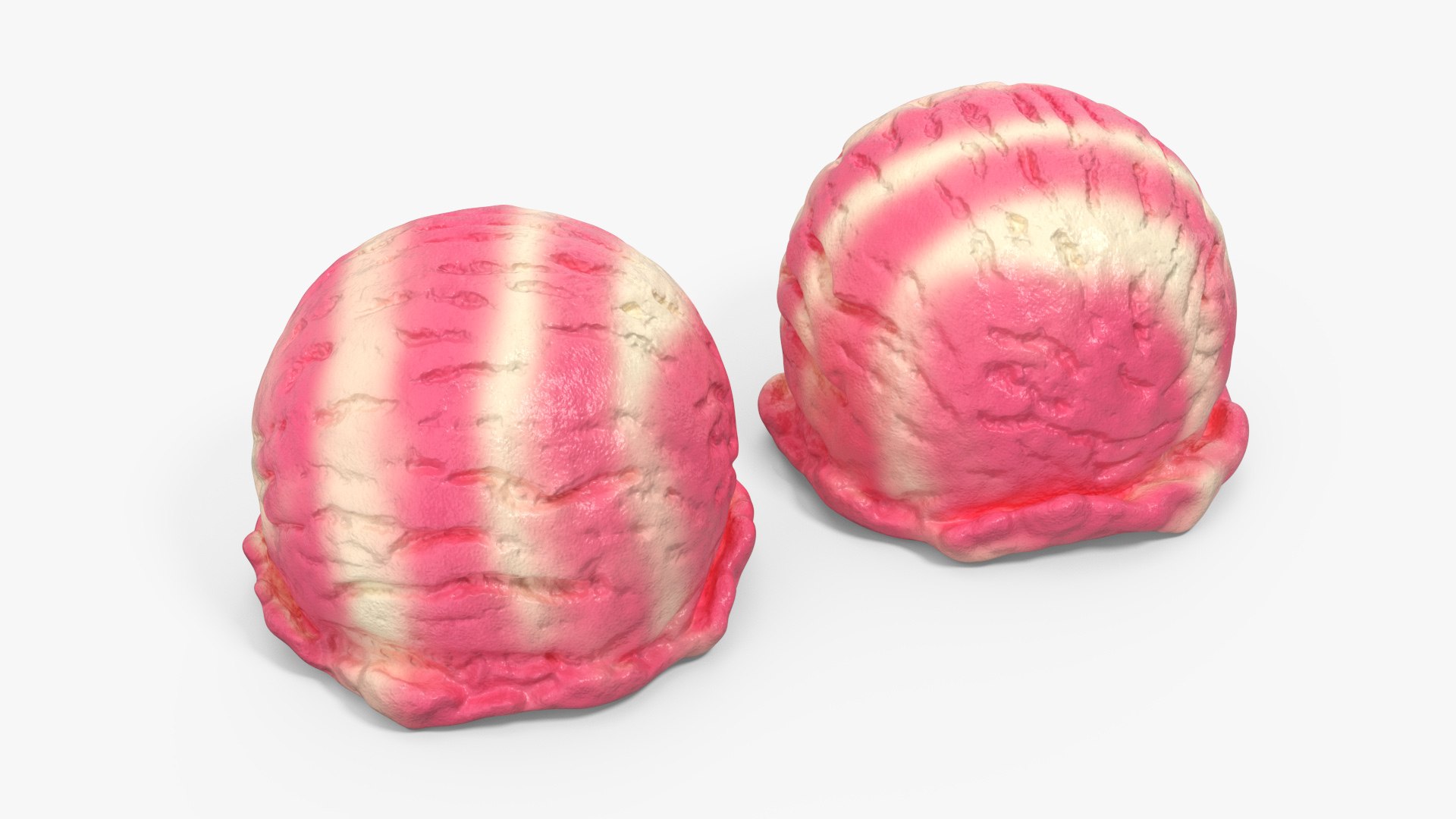 3D Double Flavor Ice Cream Ball - TurboSquid 2233806