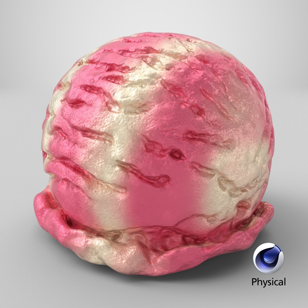3D Double Flavor Ice Cream Ball - TurboSquid 2233806