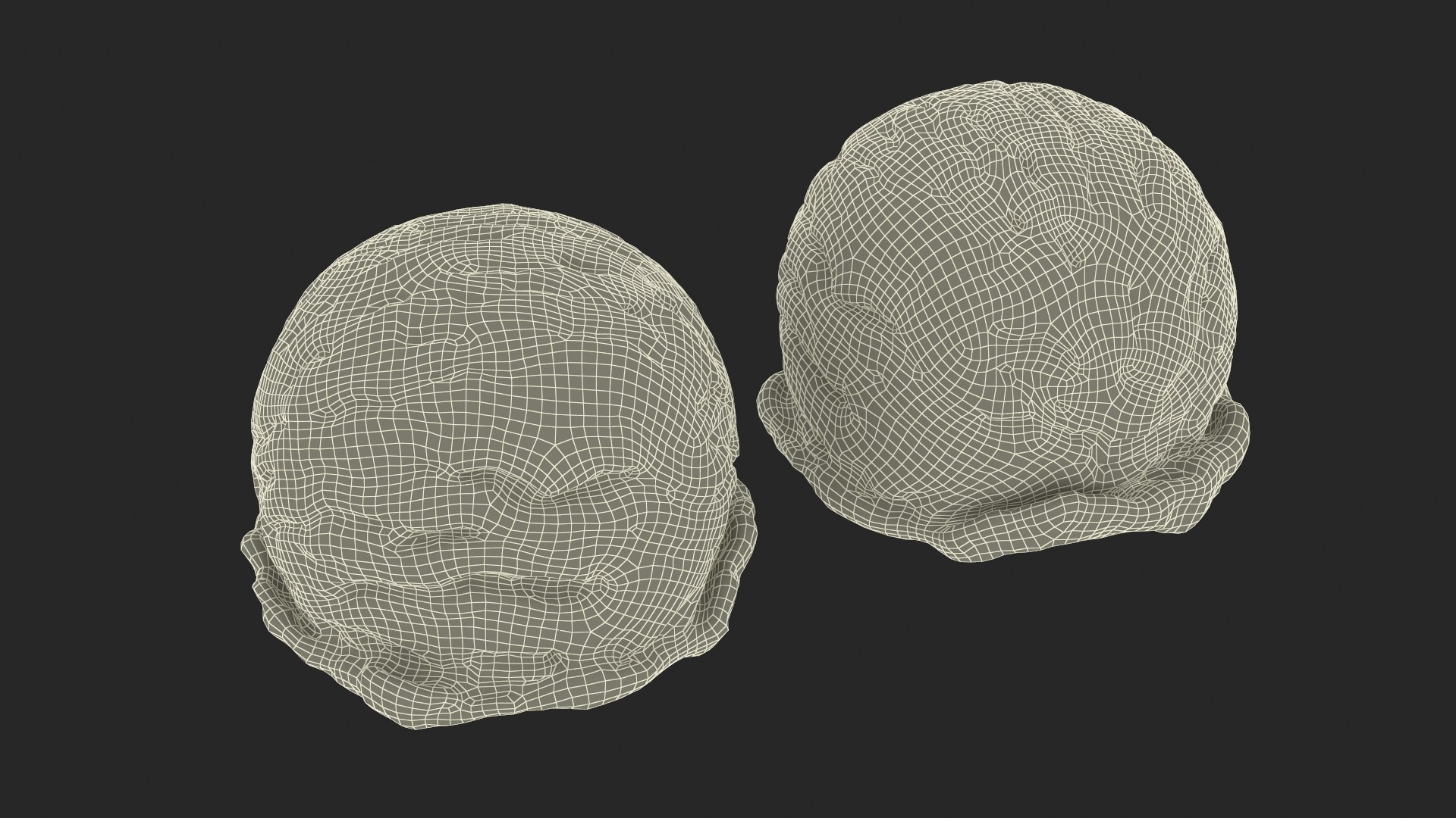3D Double Flavor Ice Cream Ball - TurboSquid 2233806