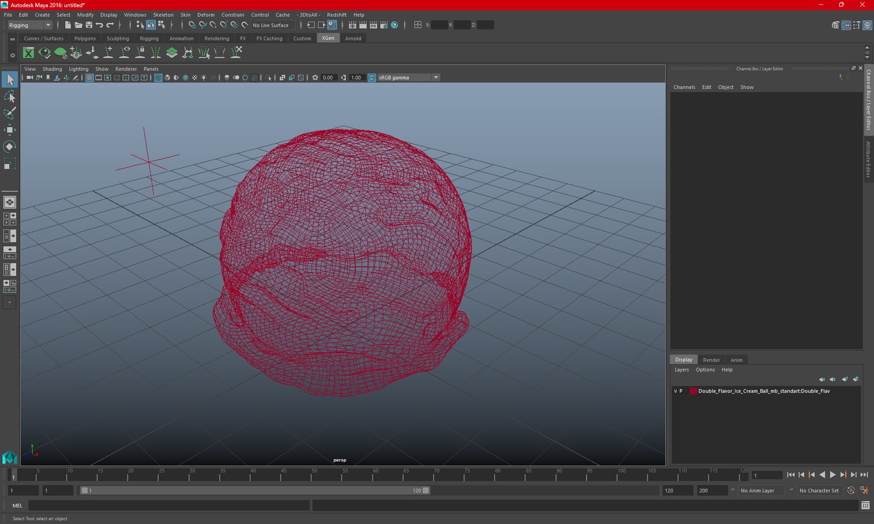 3D Double Flavor Ice Cream Ball - TurboSquid 2233806