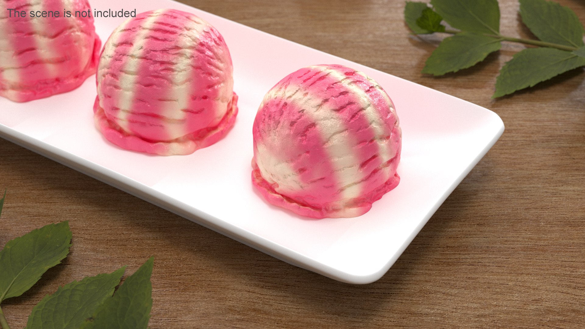 3D Double Flavor Ice Cream Ball - TurboSquid 2233806