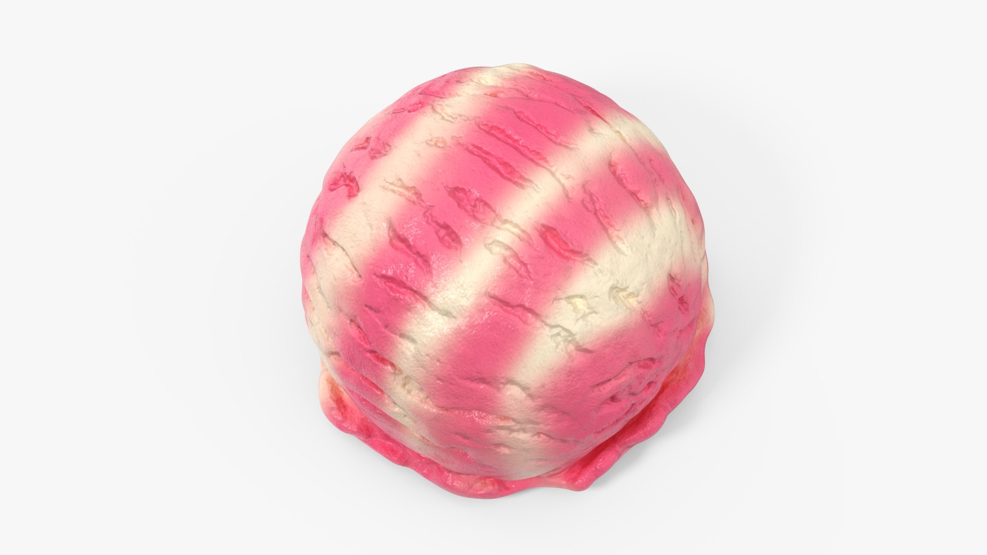 3D Double Flavor Ice Cream Ball - TurboSquid 2233806