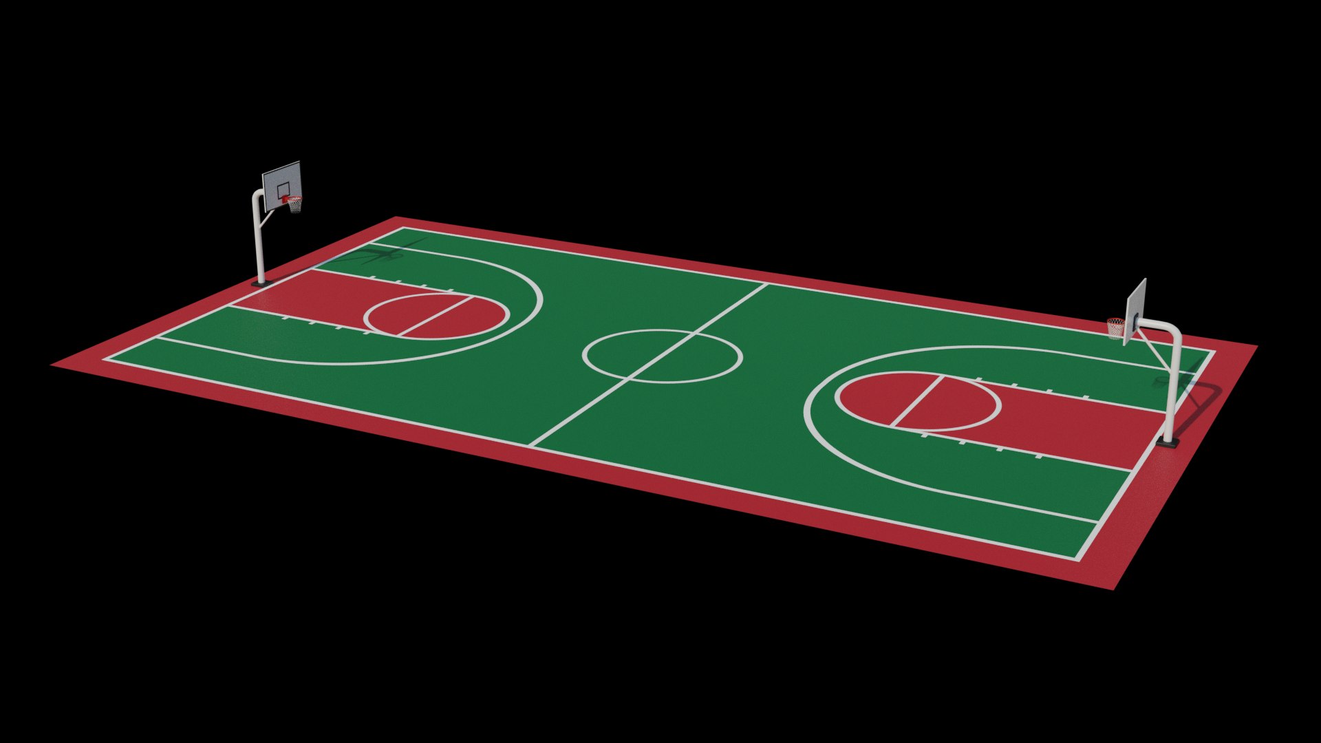 Basketball Court V4 3D Model - TurboSquid 2057020