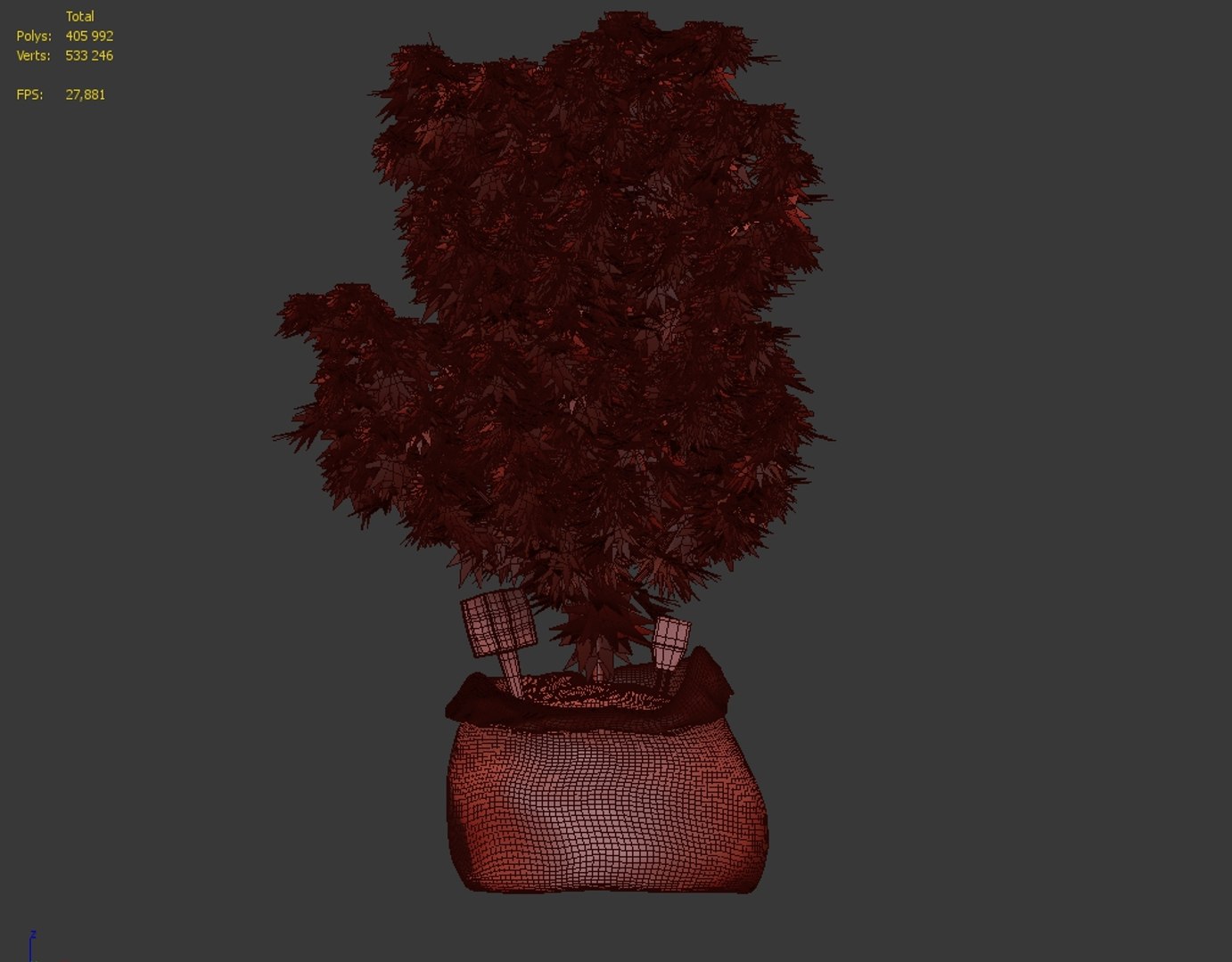 3D Cannabis Marijuana Flora - TurboSquid 1640896