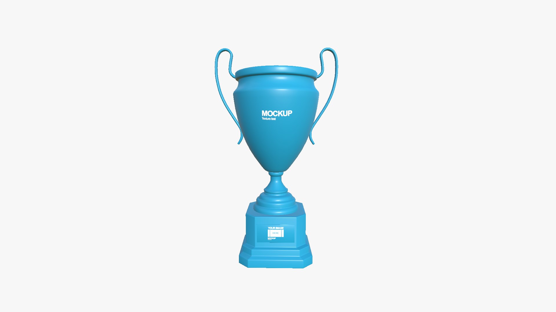 3D Trophy Award A02 - Blank Mock Up Basic Template Model - TurboSquid ...