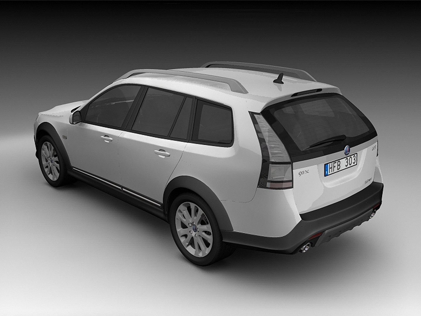 Saab 9-3x Crossover 3d Model
