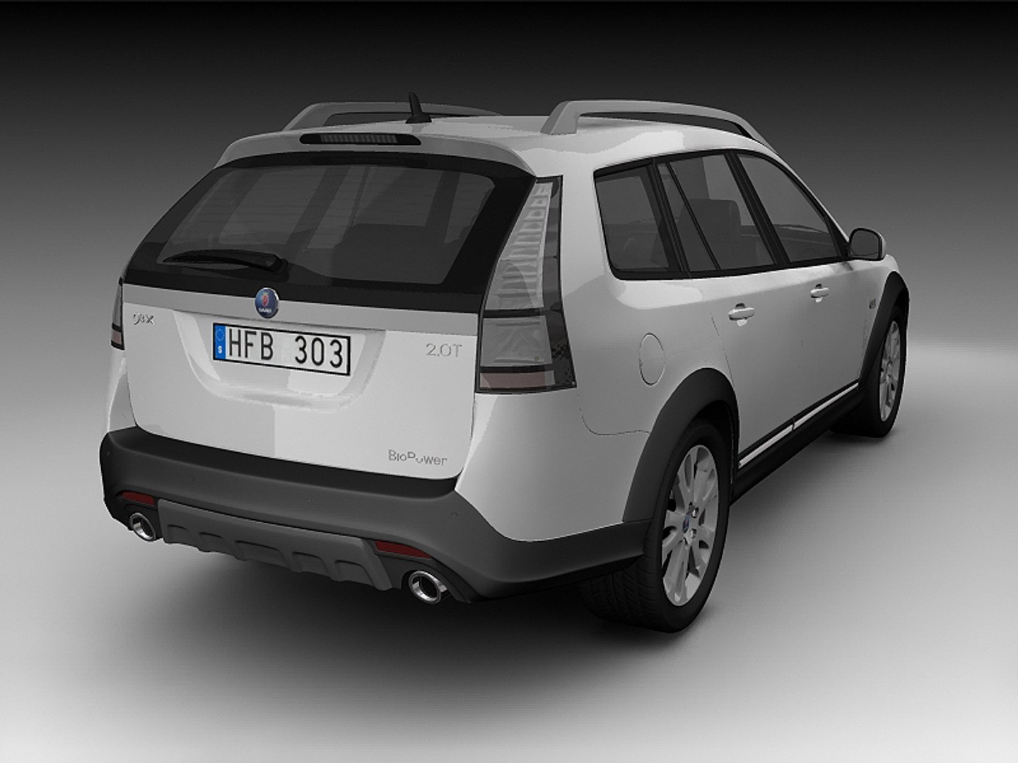 Saab 9-3x Crossover 3d Model