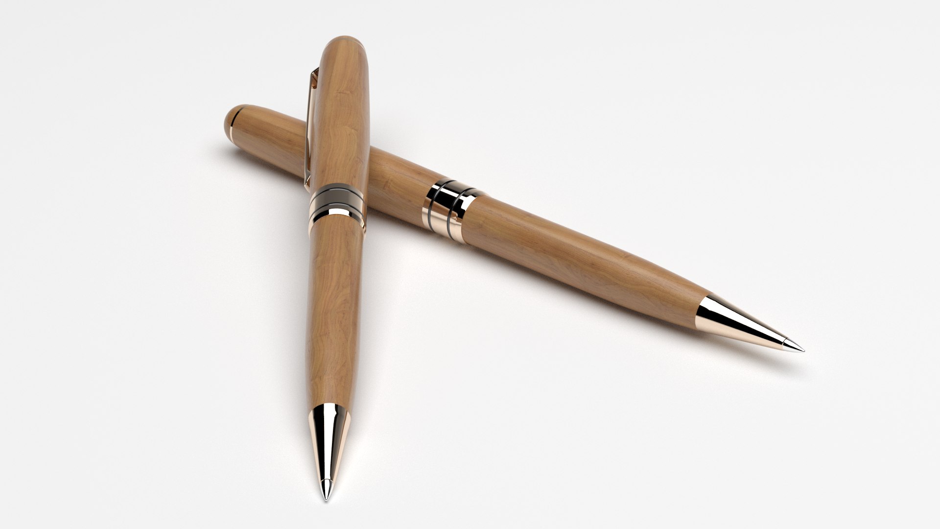 Free 3D Wooden Pen Model - TurboSquid 1309950