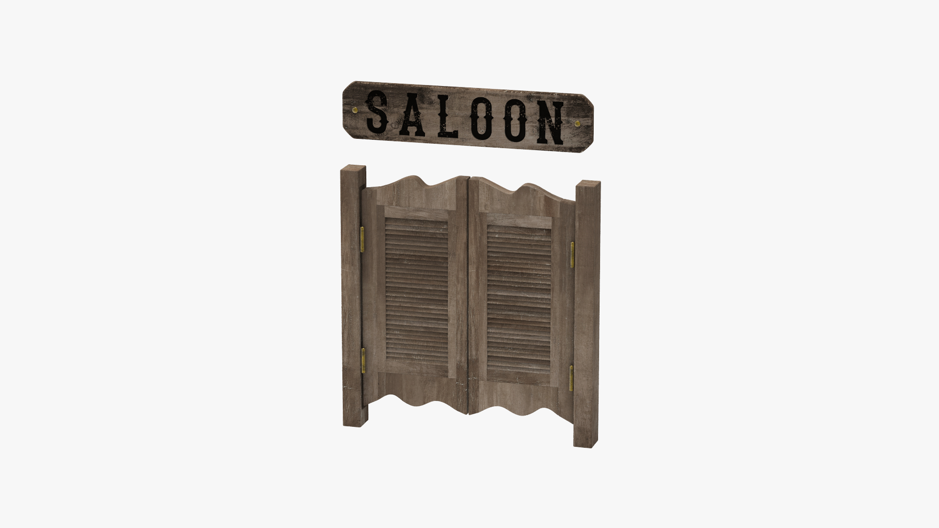 Western Swinging Saloon Doors 3D - TurboSquid 2083479