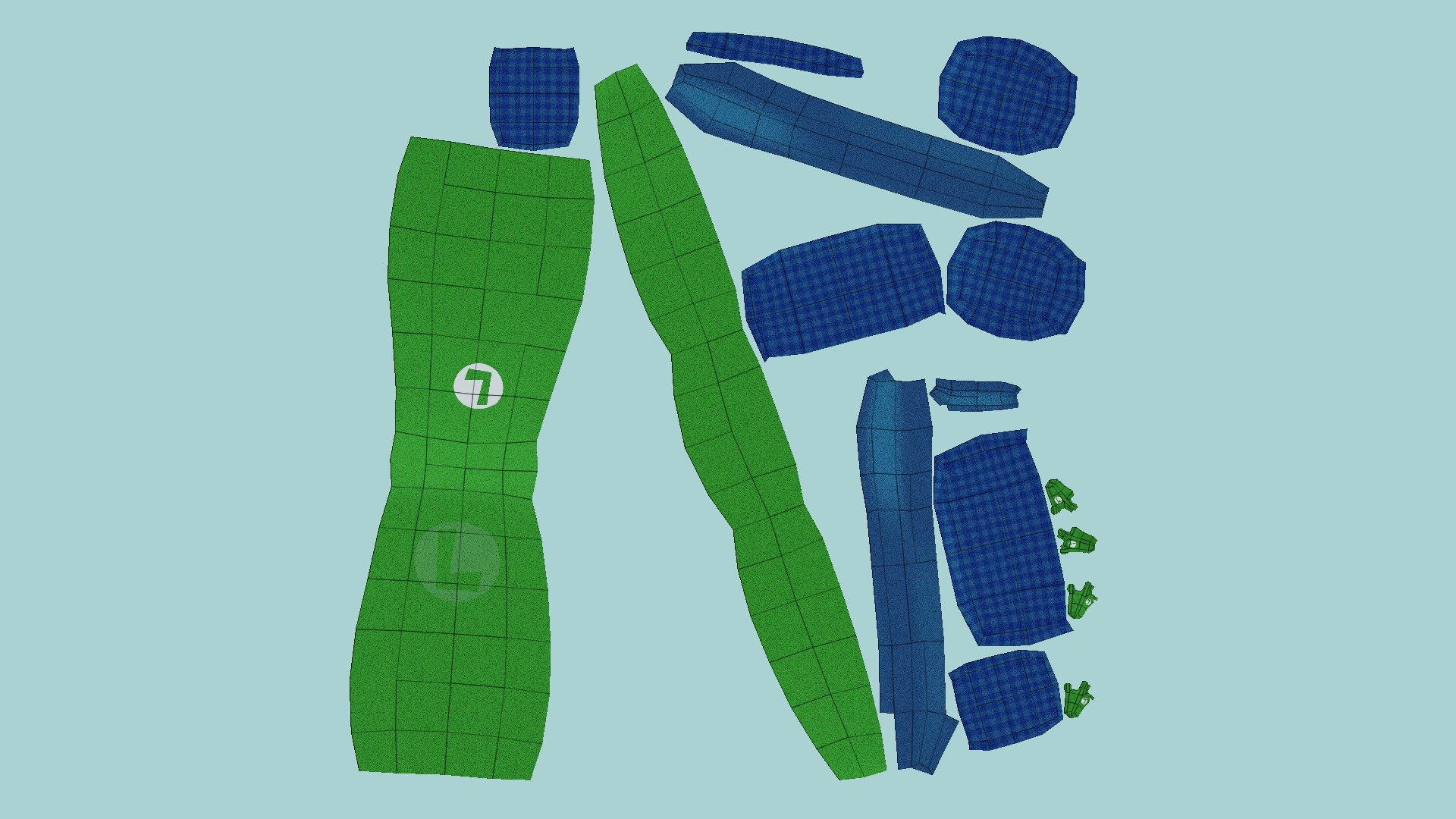 3D Luigi Backpack - Fashion Costume - Character Design - TurboSquid 1715701