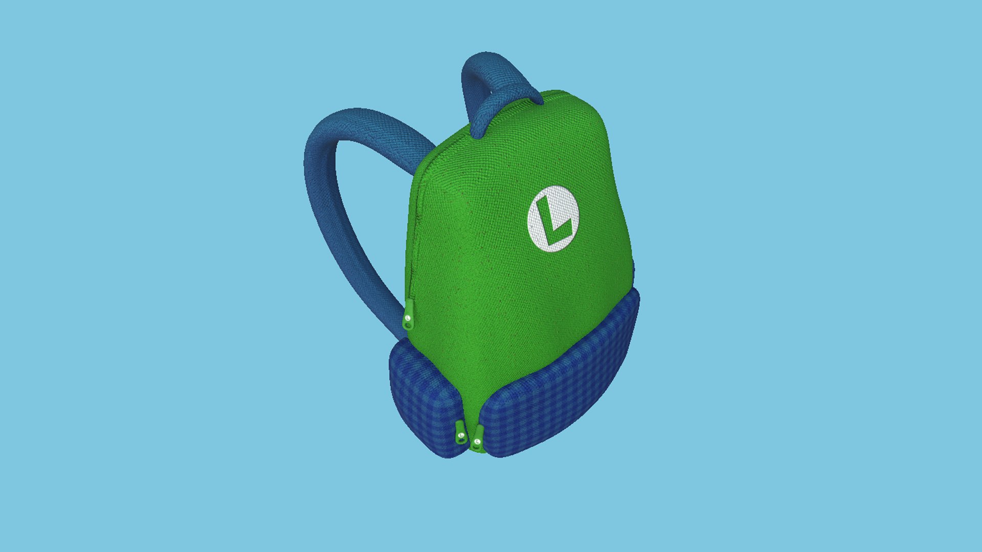3D Luigi Backpack - Fashion Costume - Character Design - TurboSquid 1715701